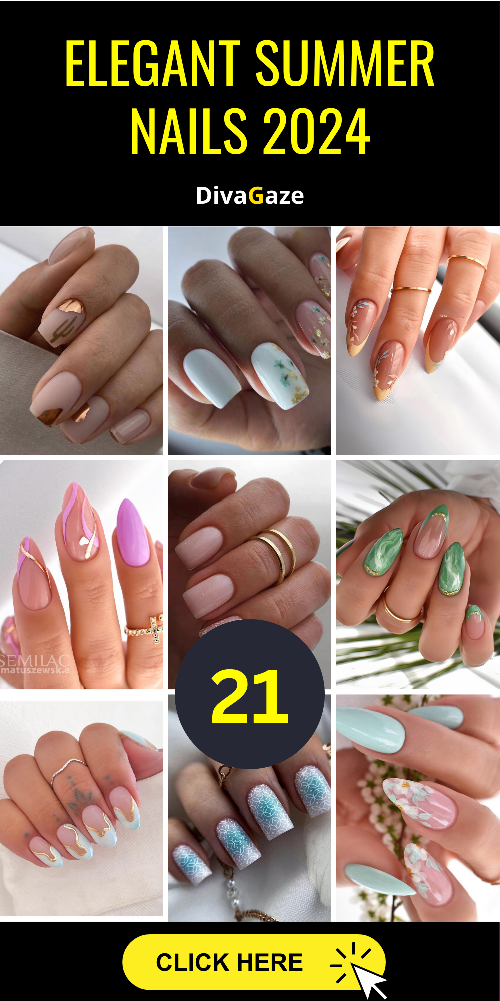 Explore 21 Elegant Summer Nails 2024 – Trendy, Chic Designs! - divagaze.com