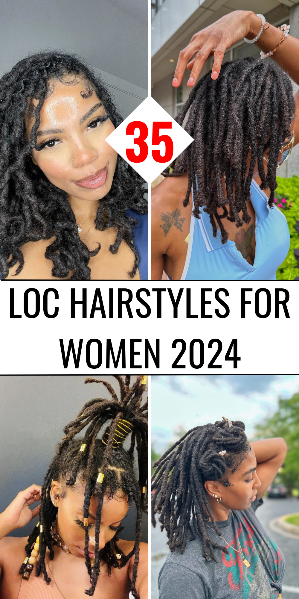 Top 35 Trending Loc Hairstyles for Women 2024 - Embrace Natural ...