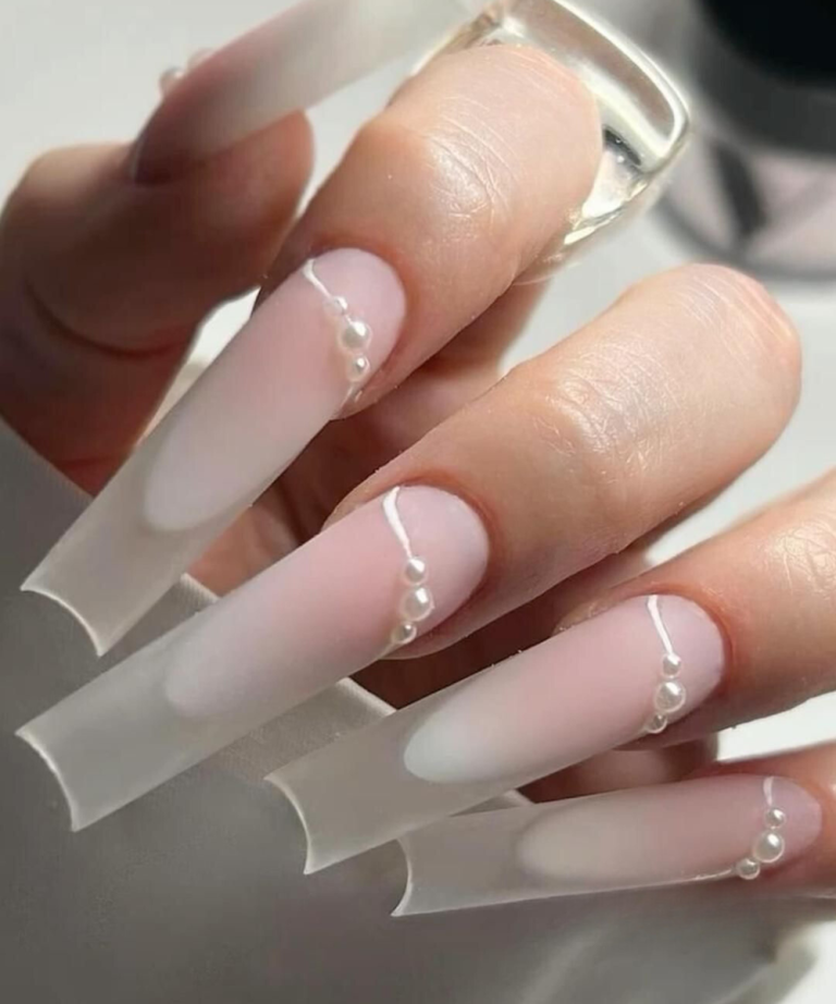 27 Acrylic Nail Designs for Your Wedding Day Elegance | Bridal Chic ...