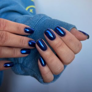 Top 26 Blue Chrome Nails: Dazzle with Trendy Shades & Designs ...