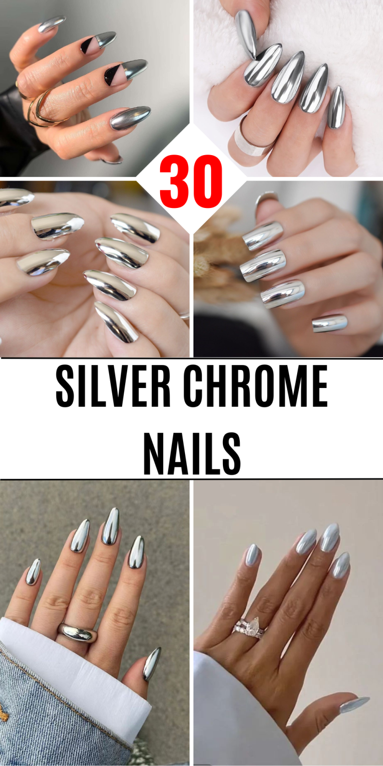 Top 30 Silver Chrome Nails: Dazzling Trends & Styles - divagaze.com
