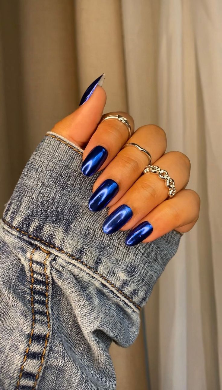 Top 26 Blue Chrome Nails: Dazzle with Trendy Shades & Designs ...
