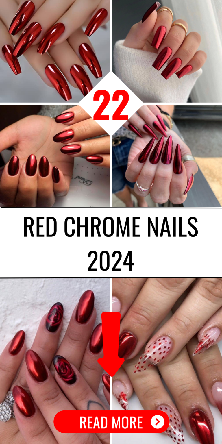 Top 22 Red Chrome Nail Styles 2024 - Dazzle with Trendy Manicures ...