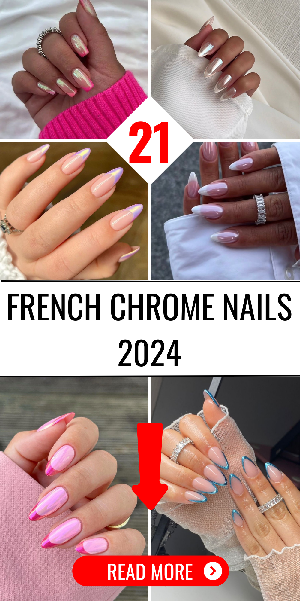 Explore 21 French Chrome Nails 2024 Trends for Ultimate Elegance ...
