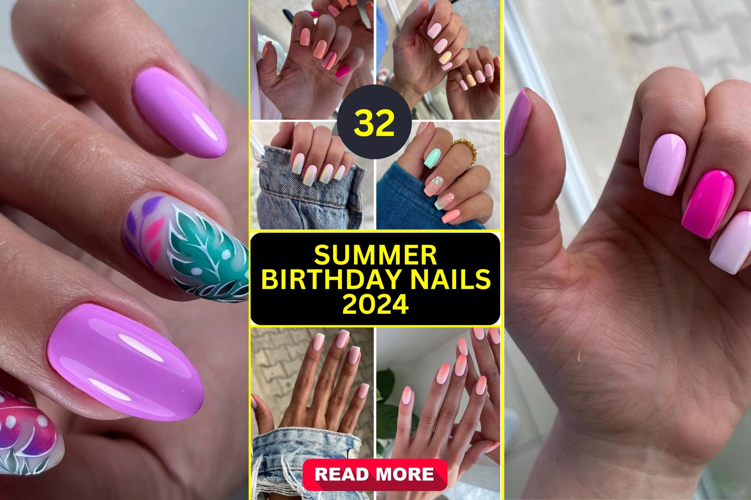 32 Summer Birthday Nails: Chic Trends for Your Special Day! - divagaze.com