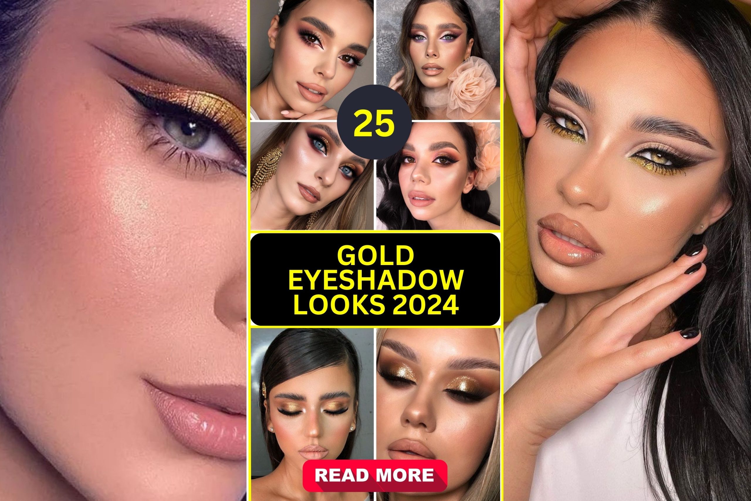 Shine Bright: 25 Gold Eyeshadow Looks to Dazzle at Any Event - divagaze.com