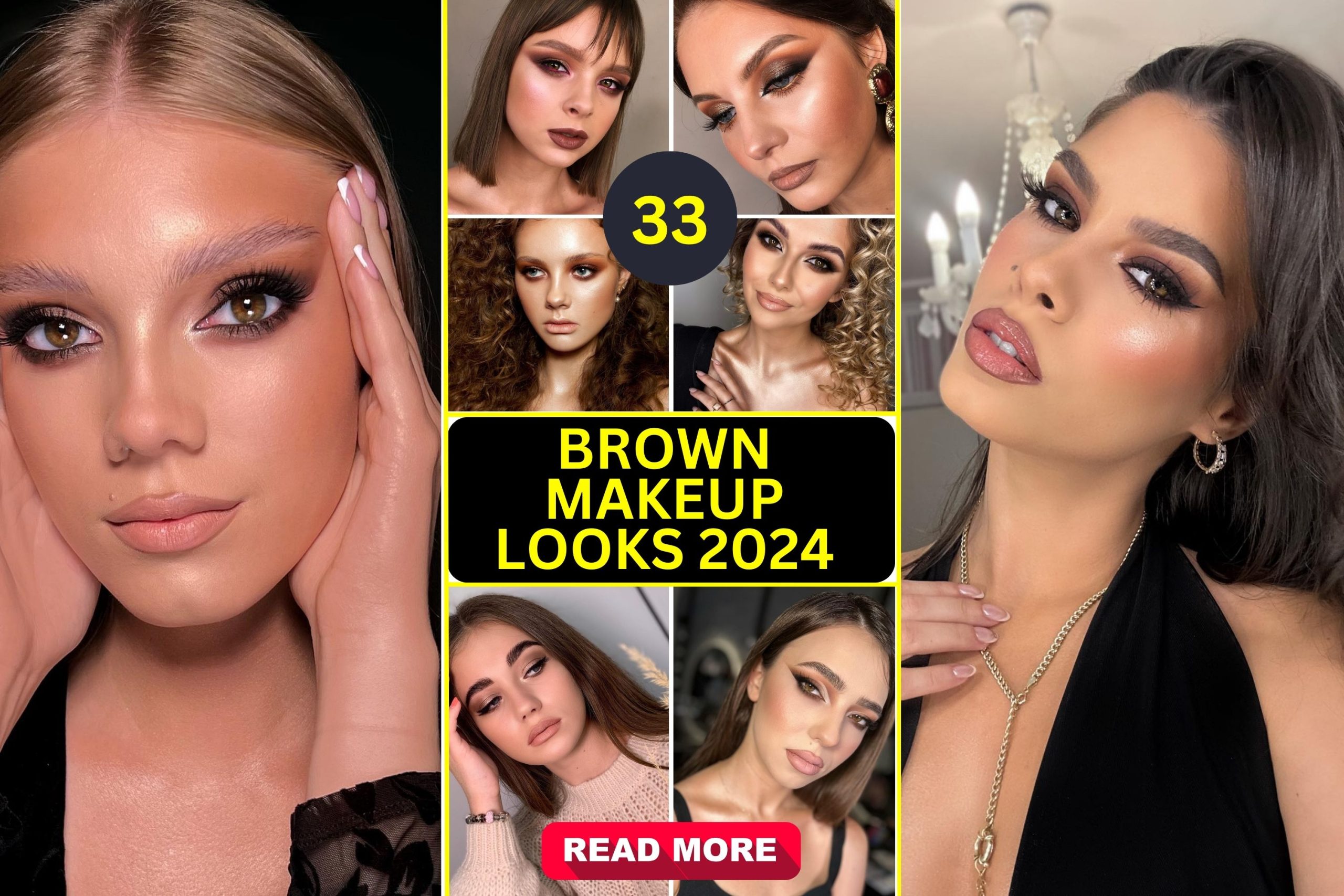 Top 33 Brown Makeup Looks for 2024 - Trendy, Elegant, and Timeless ...