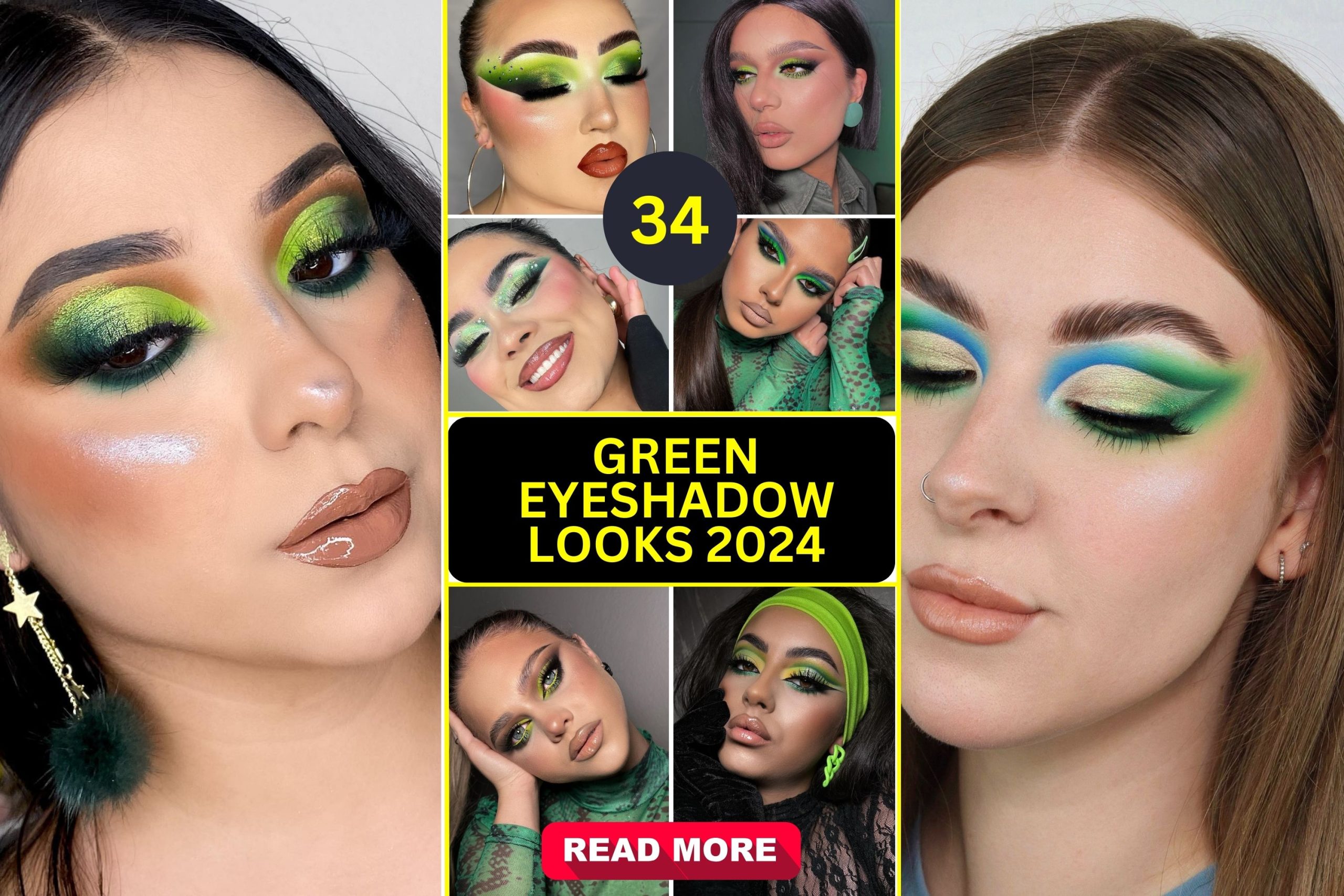 34 Green Eyeshadow Looks: From Mint Elegance to Emerald Glam - divagaze.com