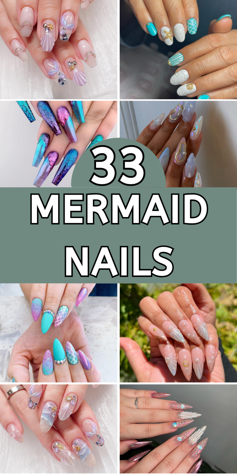 33 Mermaid Nails Designs: Dive into Sea-Inspired Manicure Trends ...