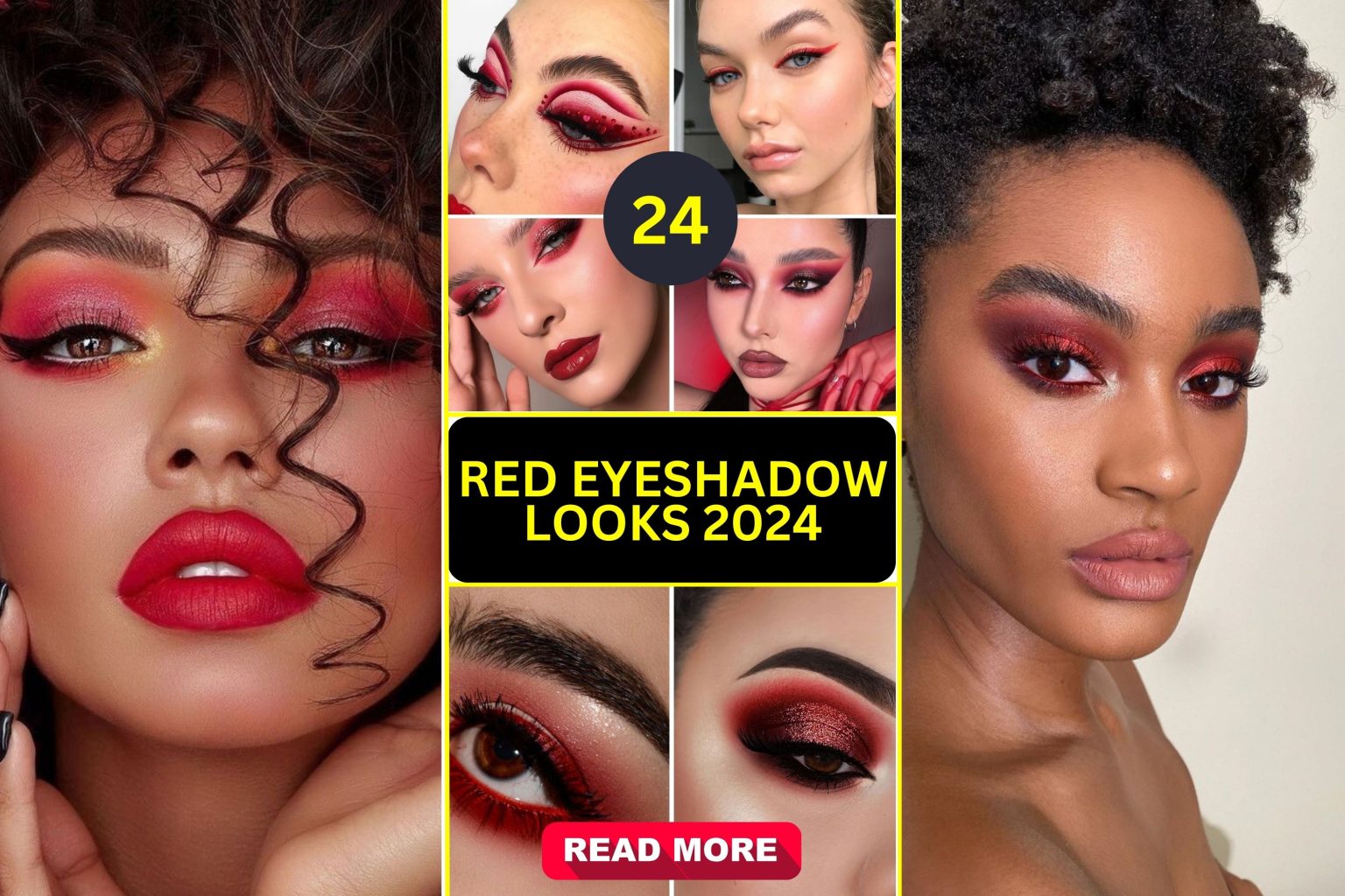 24 Red Eyeshadow Looks to Rock Your Makeup Game | Bold & Beautiful ...