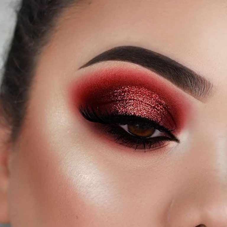 24 Red Eyeshadow Looks to Rock Your Makeup Game | Bold & Beautiful ...
