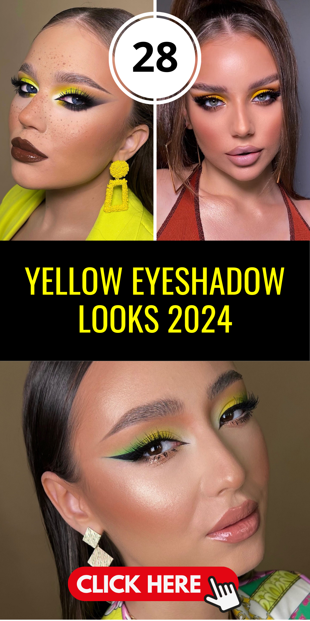 28 Yellow Eyeshadow Looks to Brighten Your Style in 2024 - divagaze.com