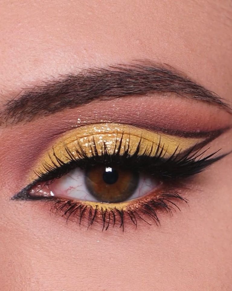 28 Yellow Eyeshadow Looks to Brighten Your Style in 2024 - divagaze.com