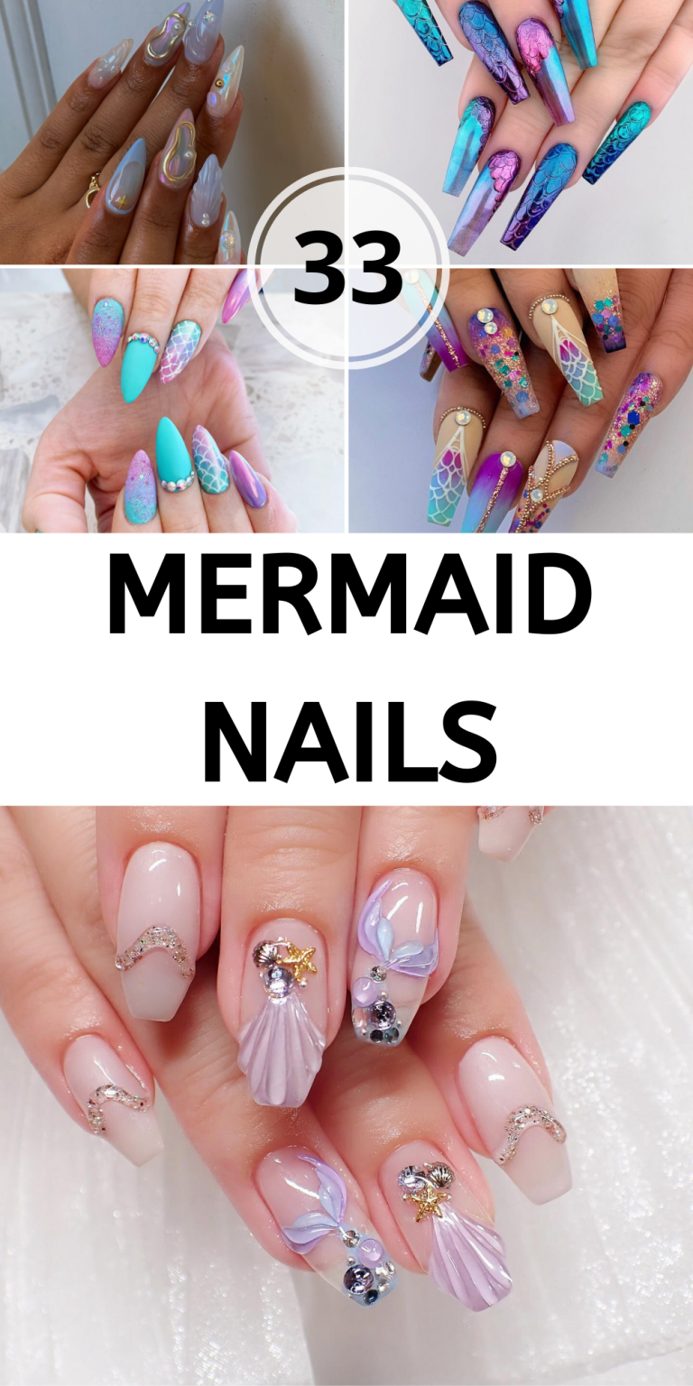 33 Mermaid Nails Designs: Dive into Sea-Inspired Manicure Trends ...