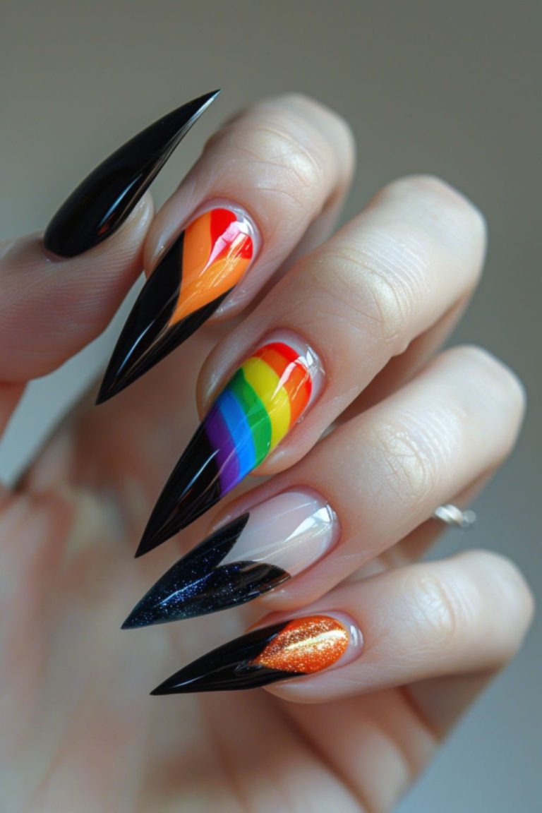 40 Pride Nails Designs: Embrace Diversity with Style in 2024! - divagaze.com