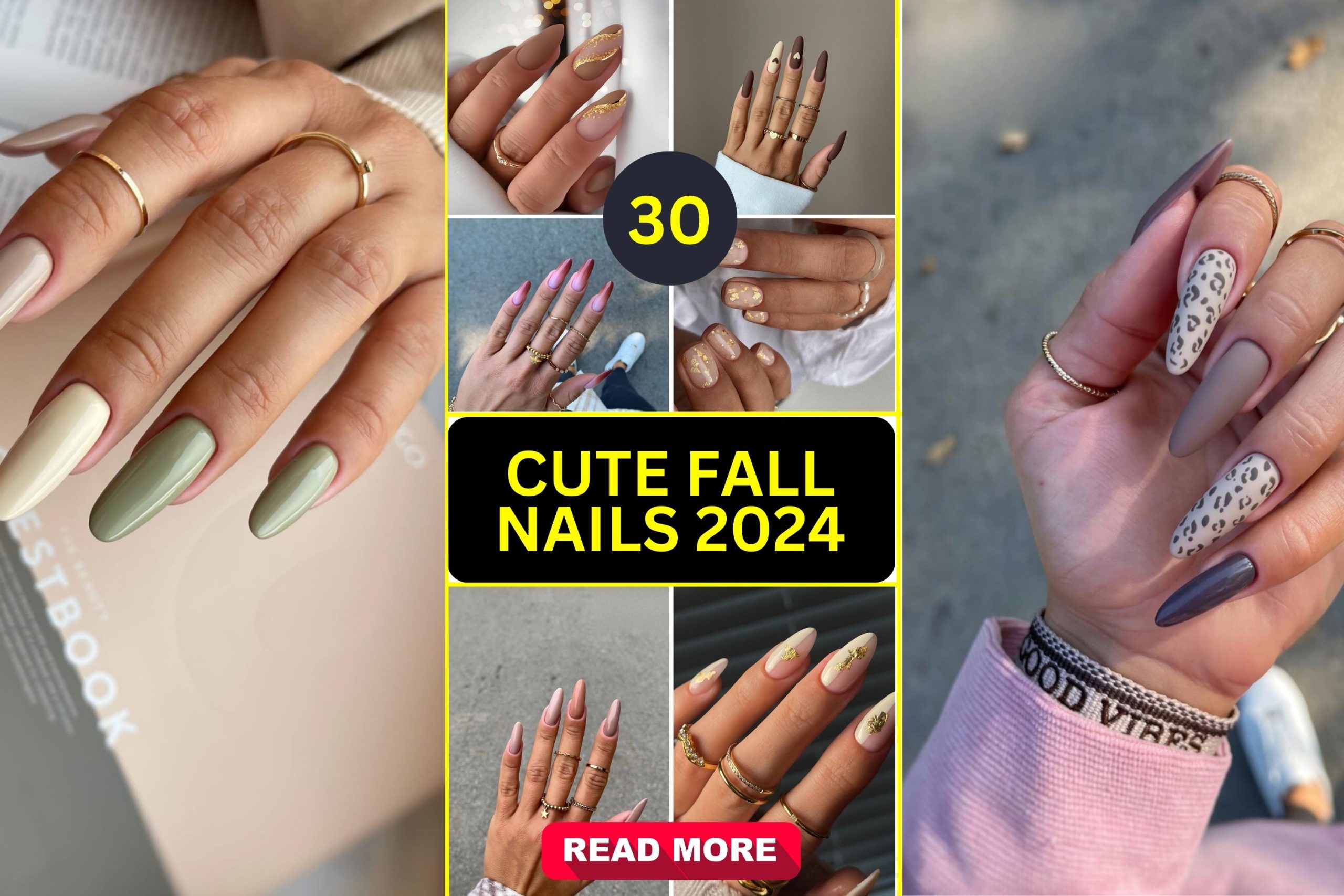 Top 30 Cute Fall Nail Trends 2024 – Autumn's Chic Manicure Styles ...