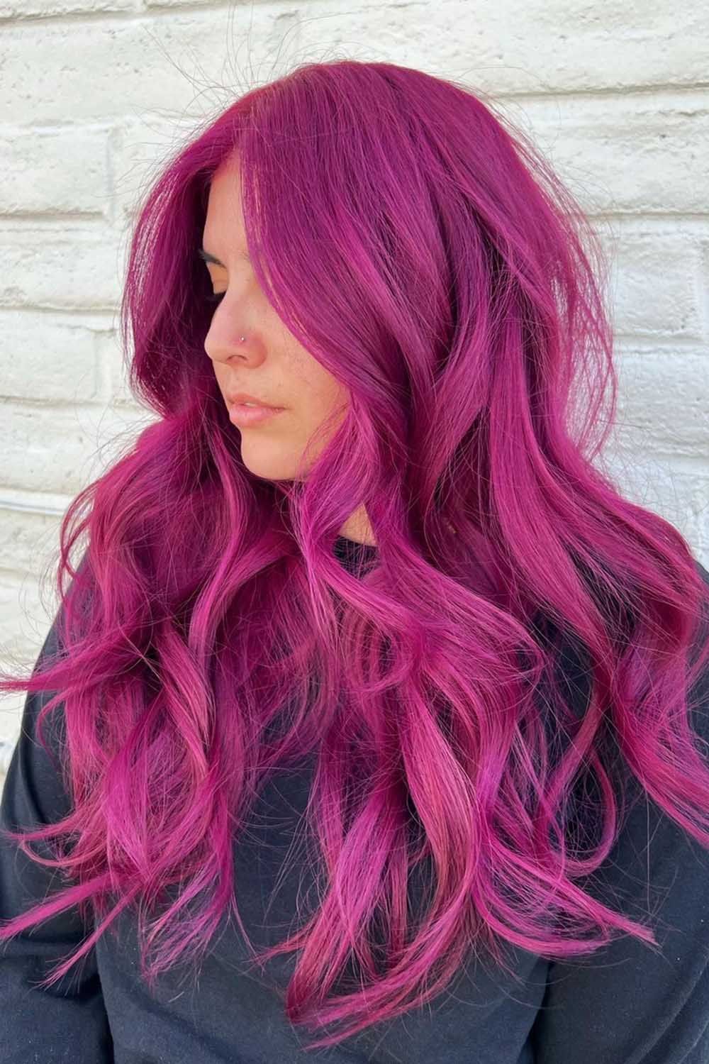 29 Berry Pink Hair Ideas to Refresh Your Look in 2024 - divagaze.com
