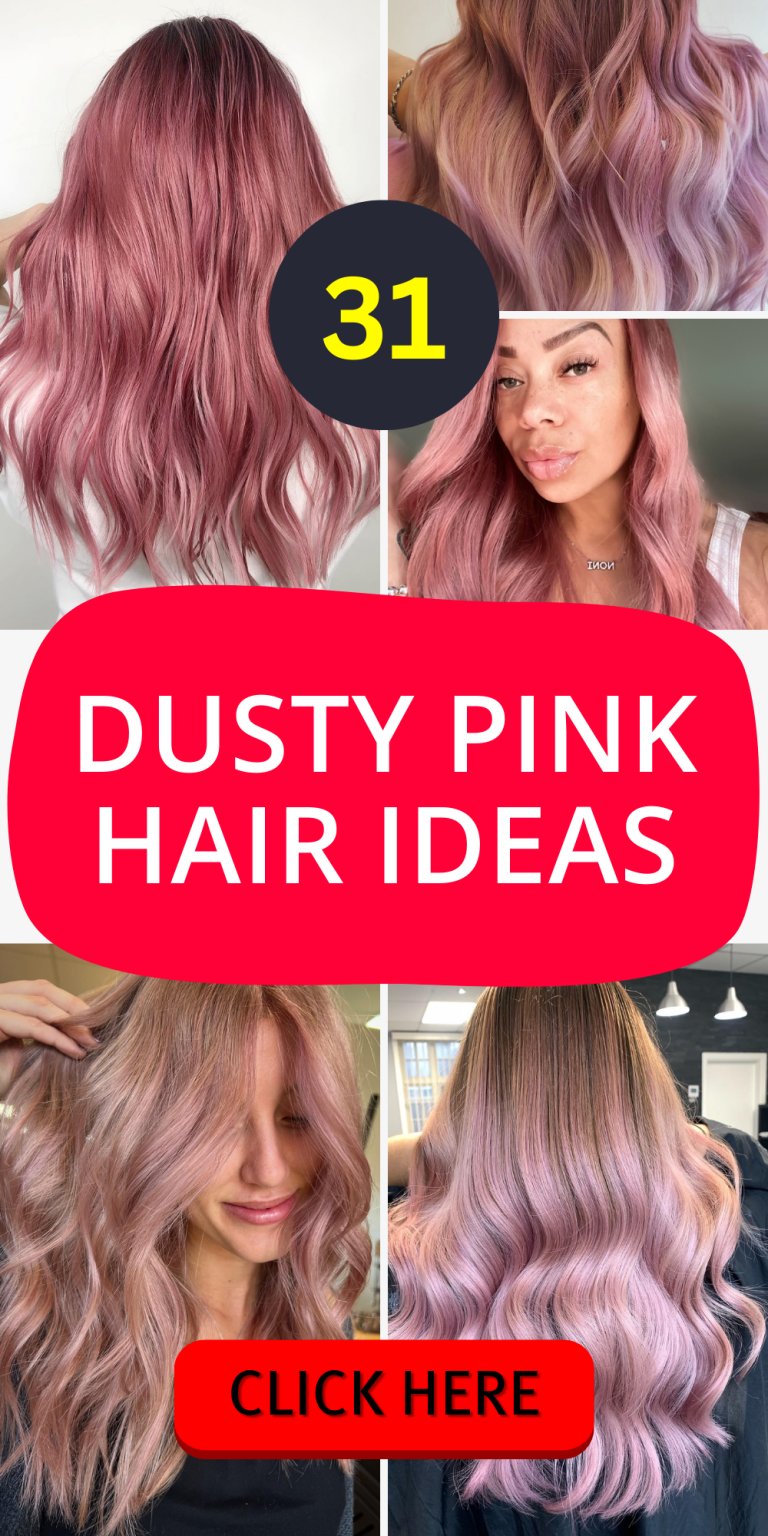 31 Trendy Dusty Pink Hair Ideas to Refresh Your Look in 2024 - divagaze.com