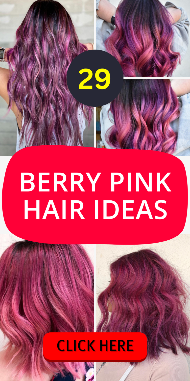 29 Berry Pink Hair Ideas to Refresh Your Look in 2024 - divagaze.com
