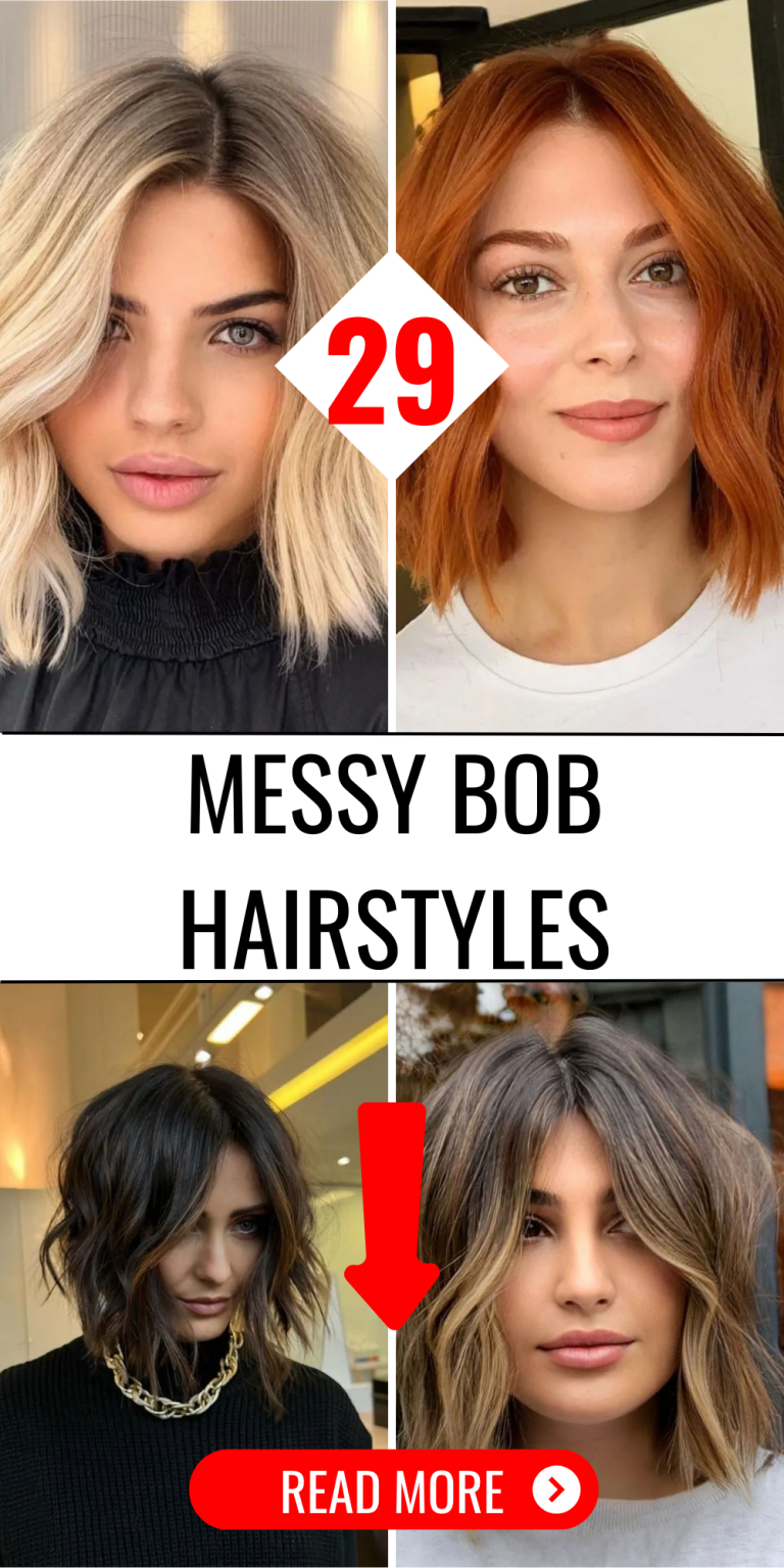 29 Trendy Messy Bob Hairstyles for a Chic 2024 Look - Get Inspired ...