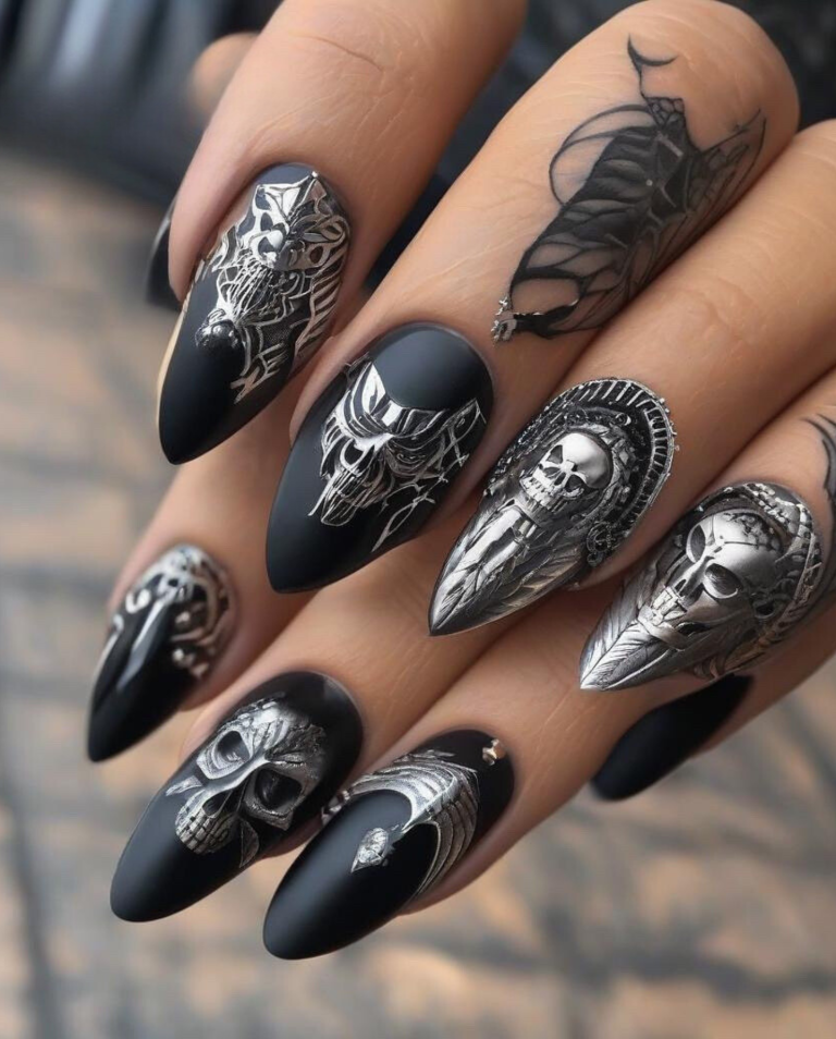 36 Gothic Nails Ideas to Try for a Bold and Edgy Look - divagaze.com