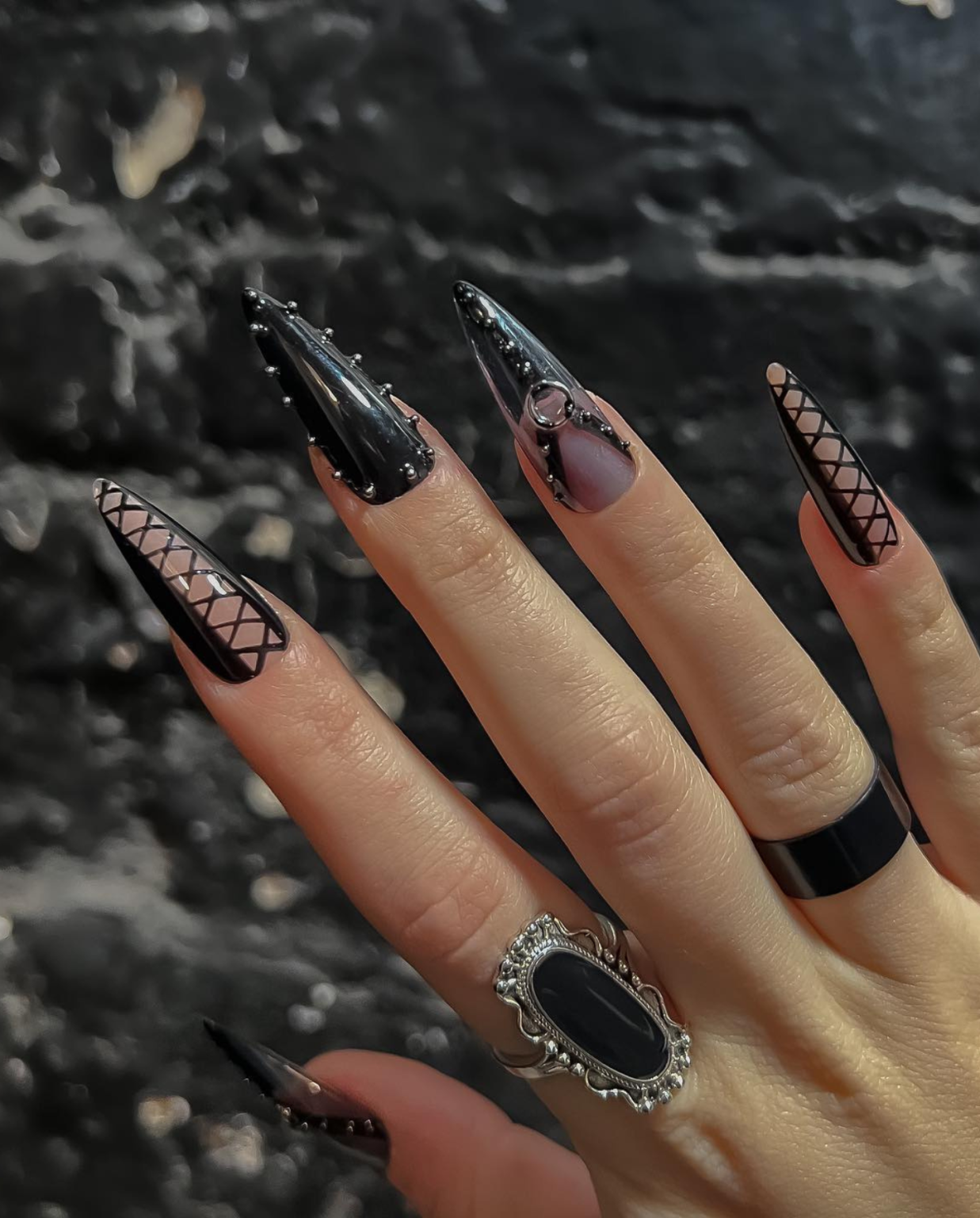 36 Gothic Nails Ideas to Try for a Bold and Edgy Look - divagaze.com