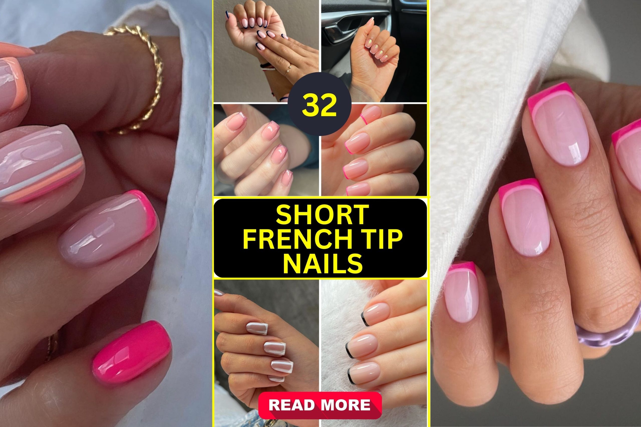 Explore 37hort French Tip Nails - Trendy & Elegant Designs - divagaze.com