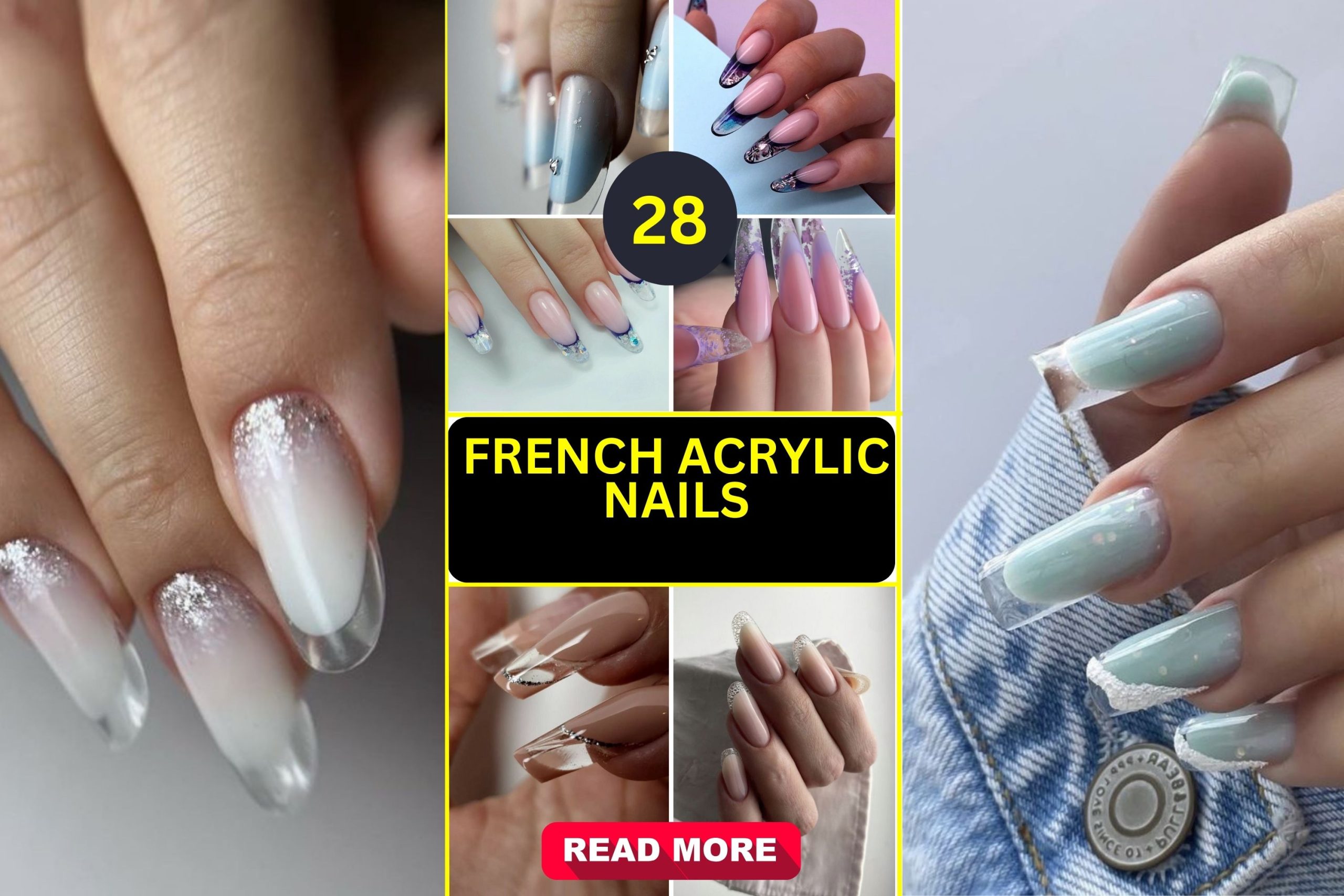28 Stunning French Acrylic Nails Designs for 2024 You Need to Try Now ...