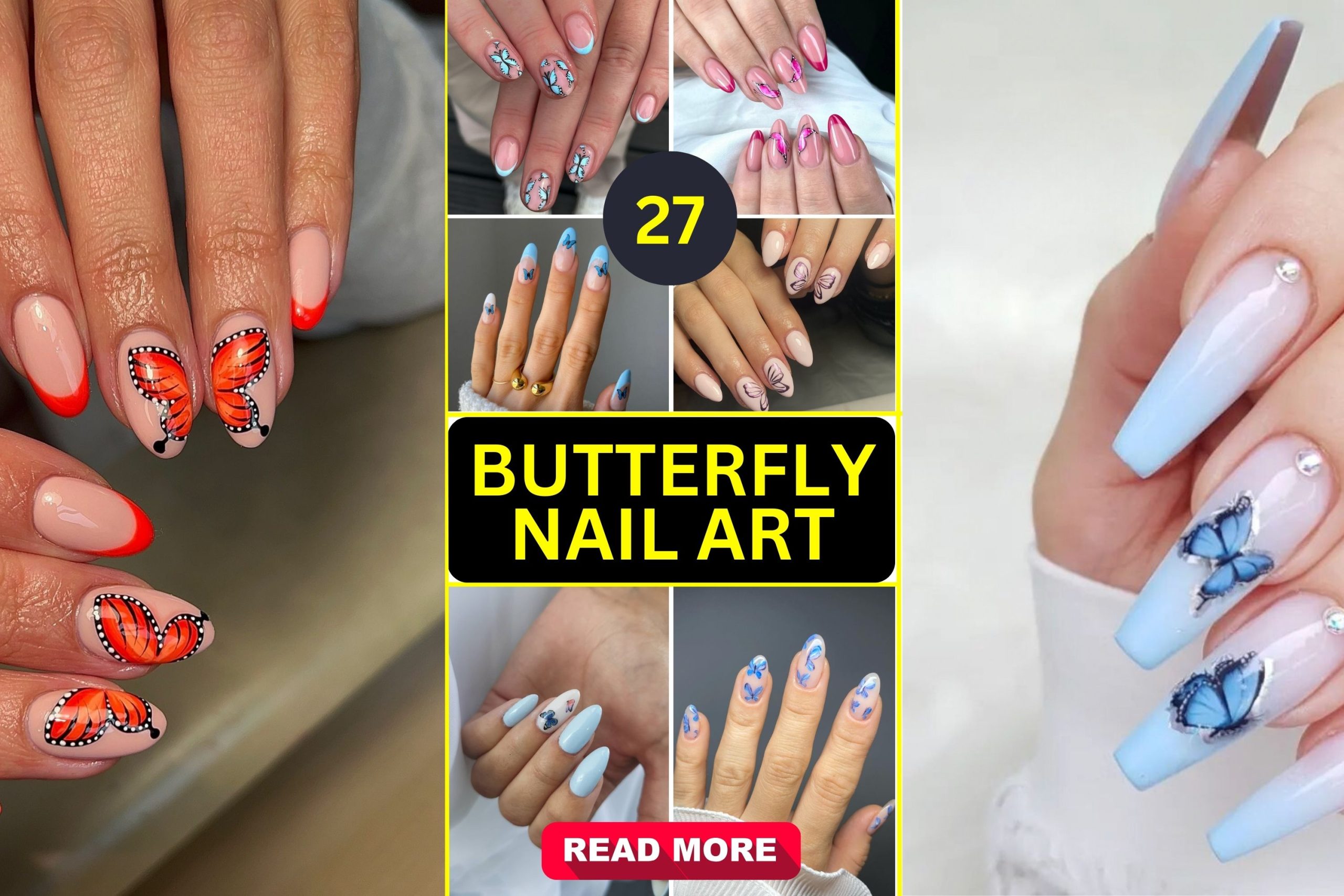 32 Butterfly Nail Art Designs That Will Make Your Nails Stand Out ...