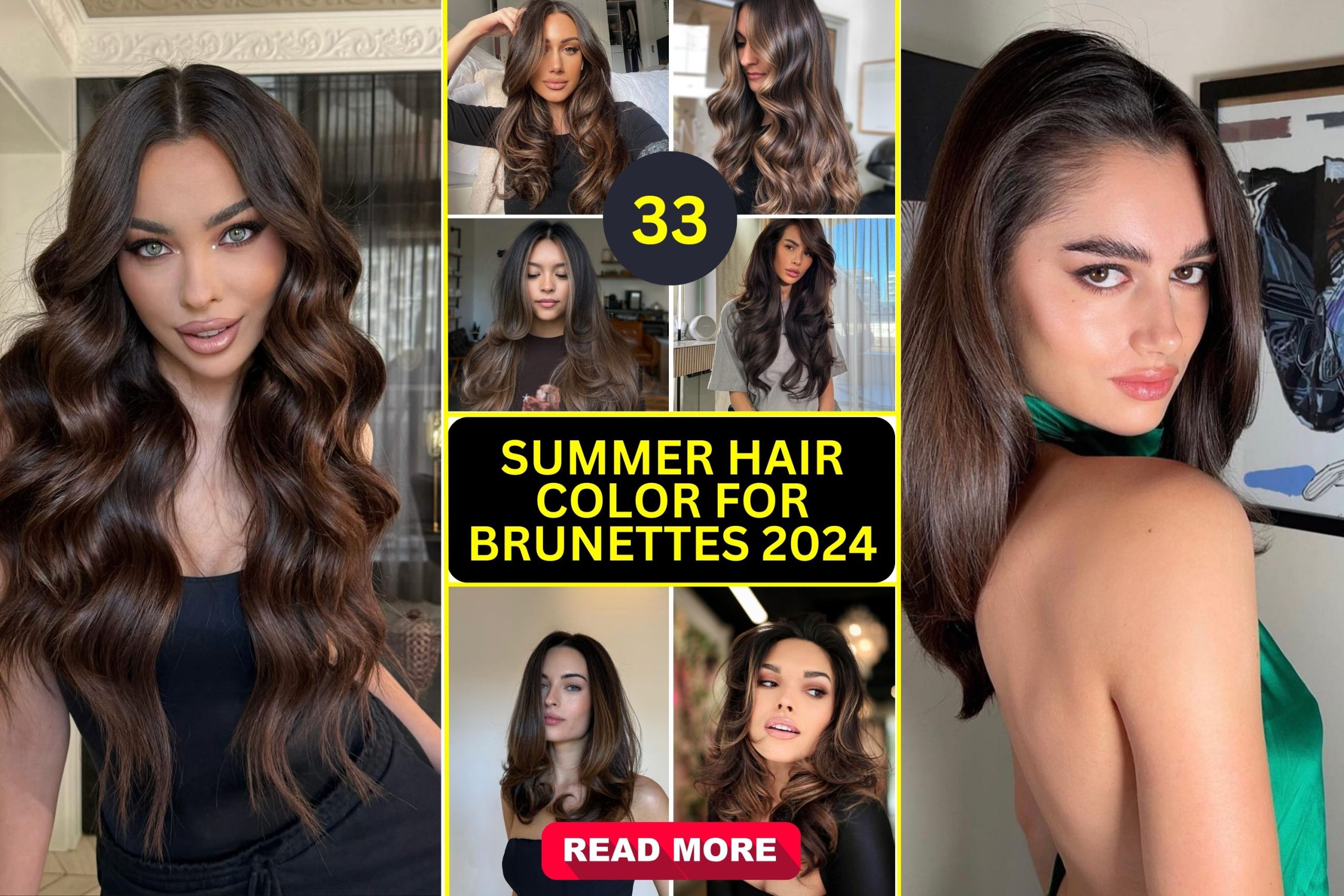 Top 33 Summer Hair Color Trends for Brunettes 2024 - Find Your Shade ...