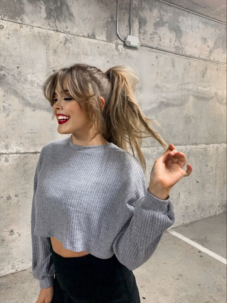 25 Ponytails with Bangs Ideas to Rock in 2024 - divagaze.com