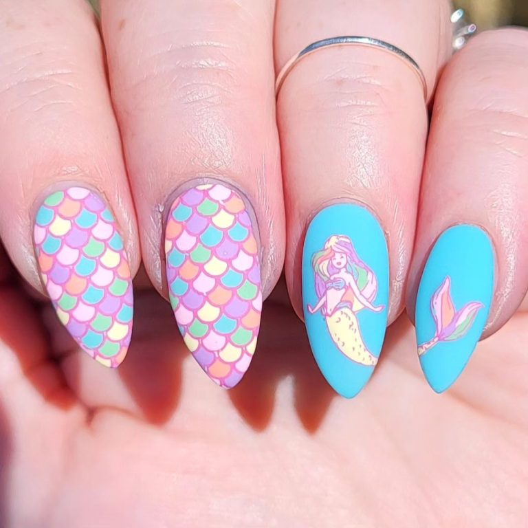 31 Mermaid Nail Art Ideas to Make Your Nails Shine Like a Mermaid's ...