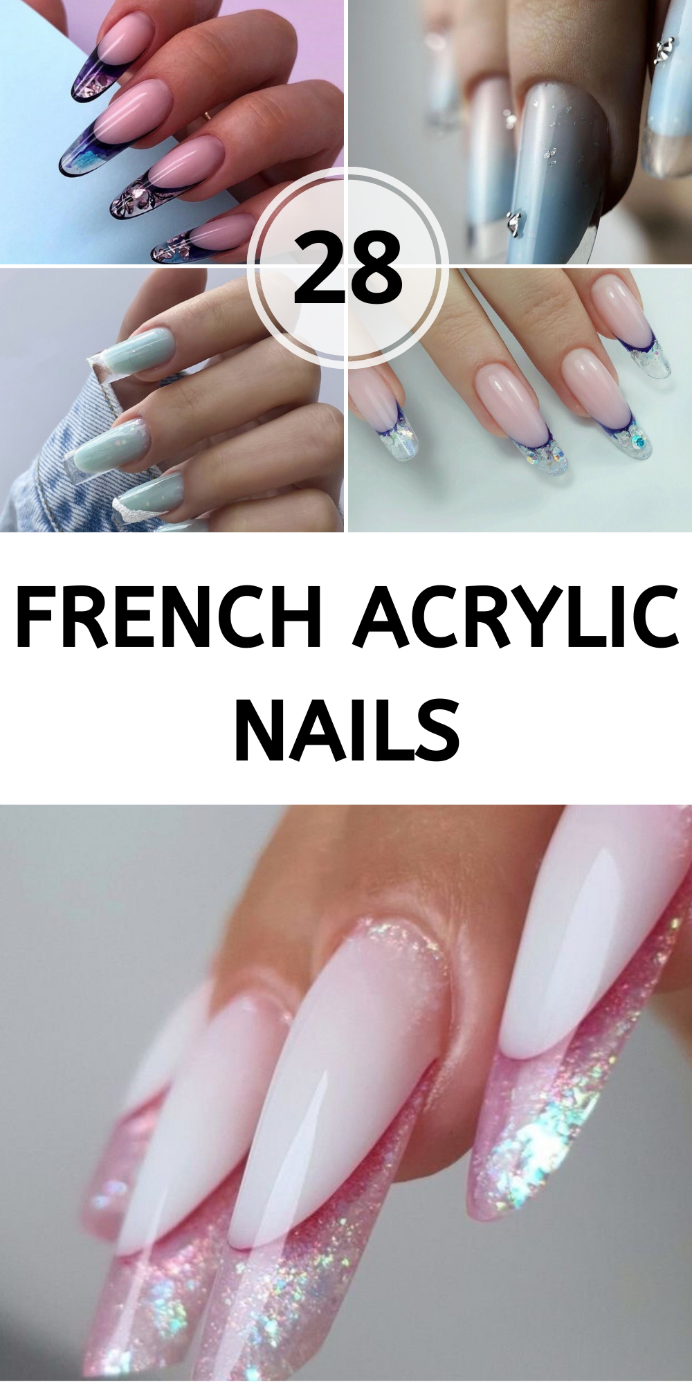 28 Stunning French Acrylic Nails Designs for 2024 You Need to Try Now ...