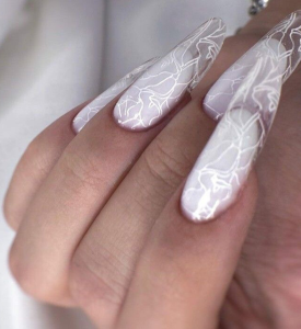 33 Stunning Wedding Acrylic Nails to Make Your Special Day ...
