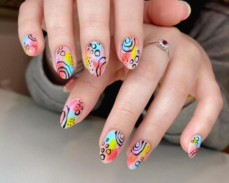 32 Abstract Nail Art Designs to Inspire Your Creativity in 2024 ...