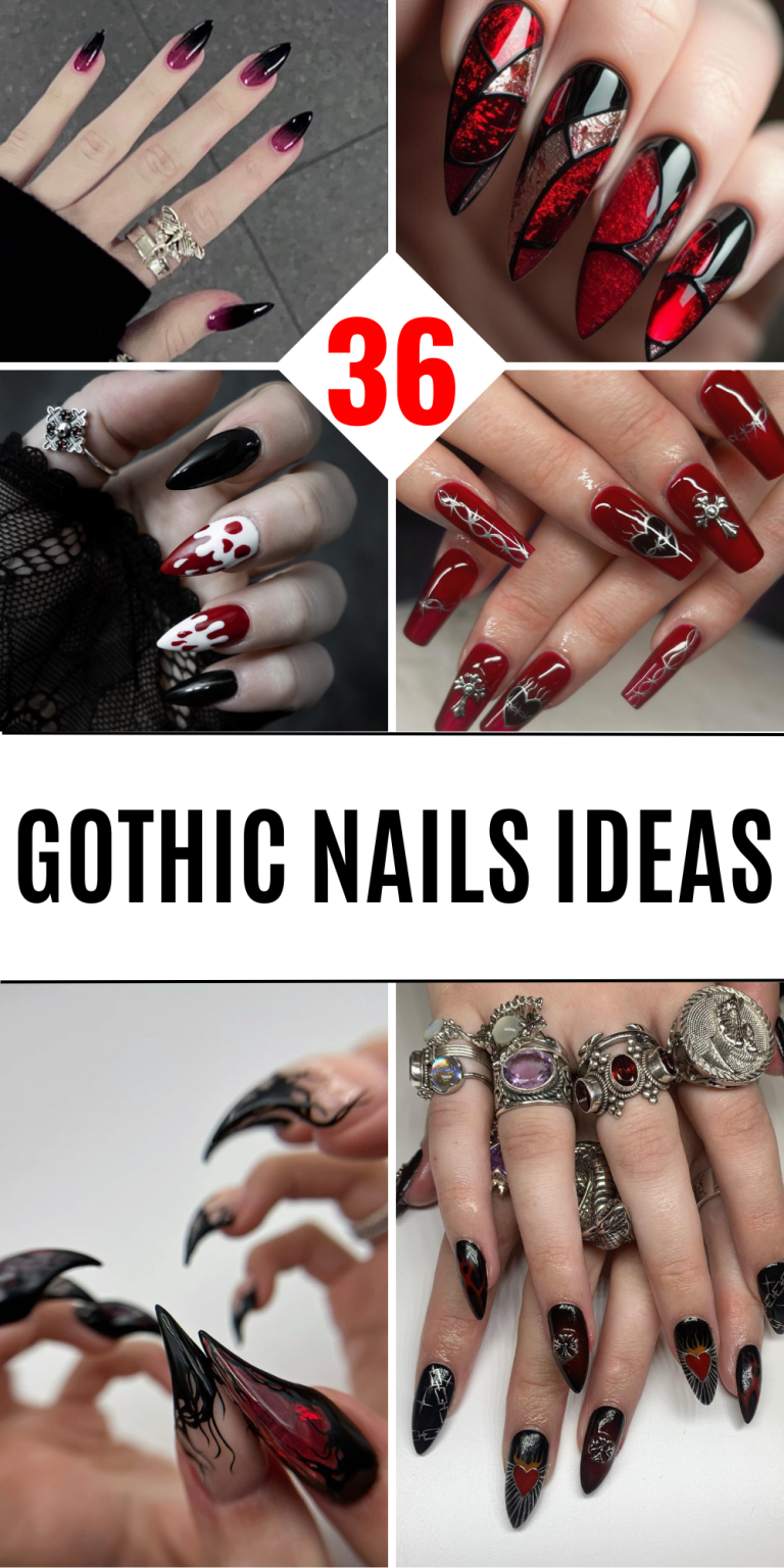 36 Gothic Nails Ideas to Try for a Bold and Edgy Look - divagaze.com
