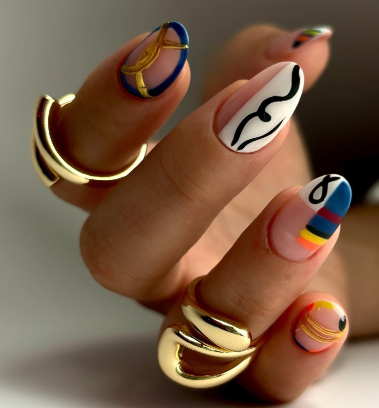 32 Abstract Nail Art Designs to Inspire Your Creativity in 2024 ...