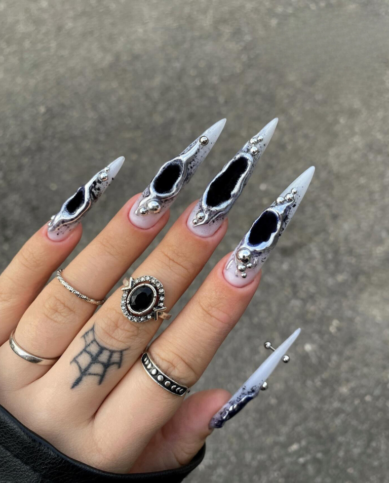 36 Gothic Nails Ideas to Try for a Bold and Edgy Look - divagaze.com