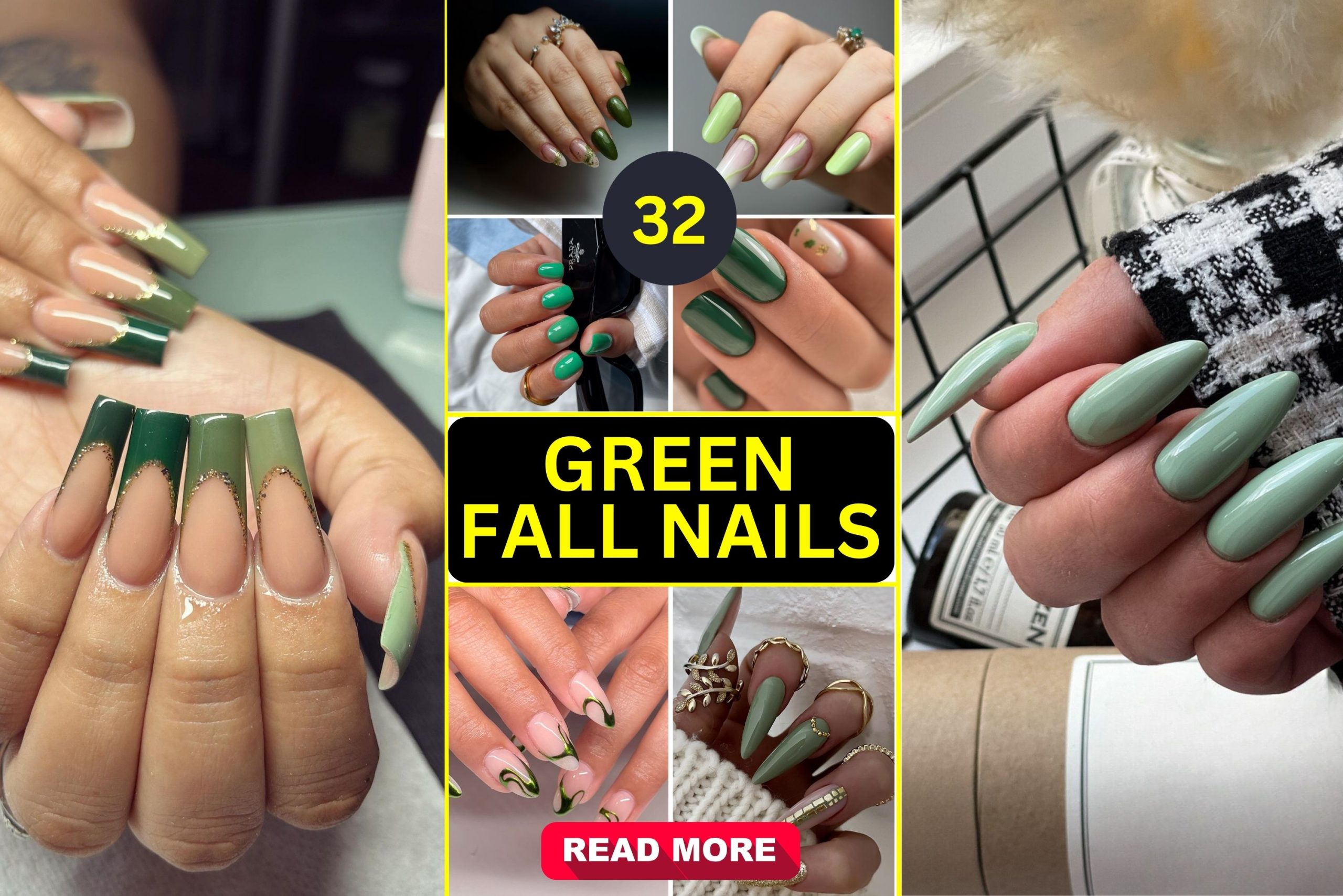 32 Green Fall Nails 2024: Stylish and Trendy Designs to Try This Autumn ...
