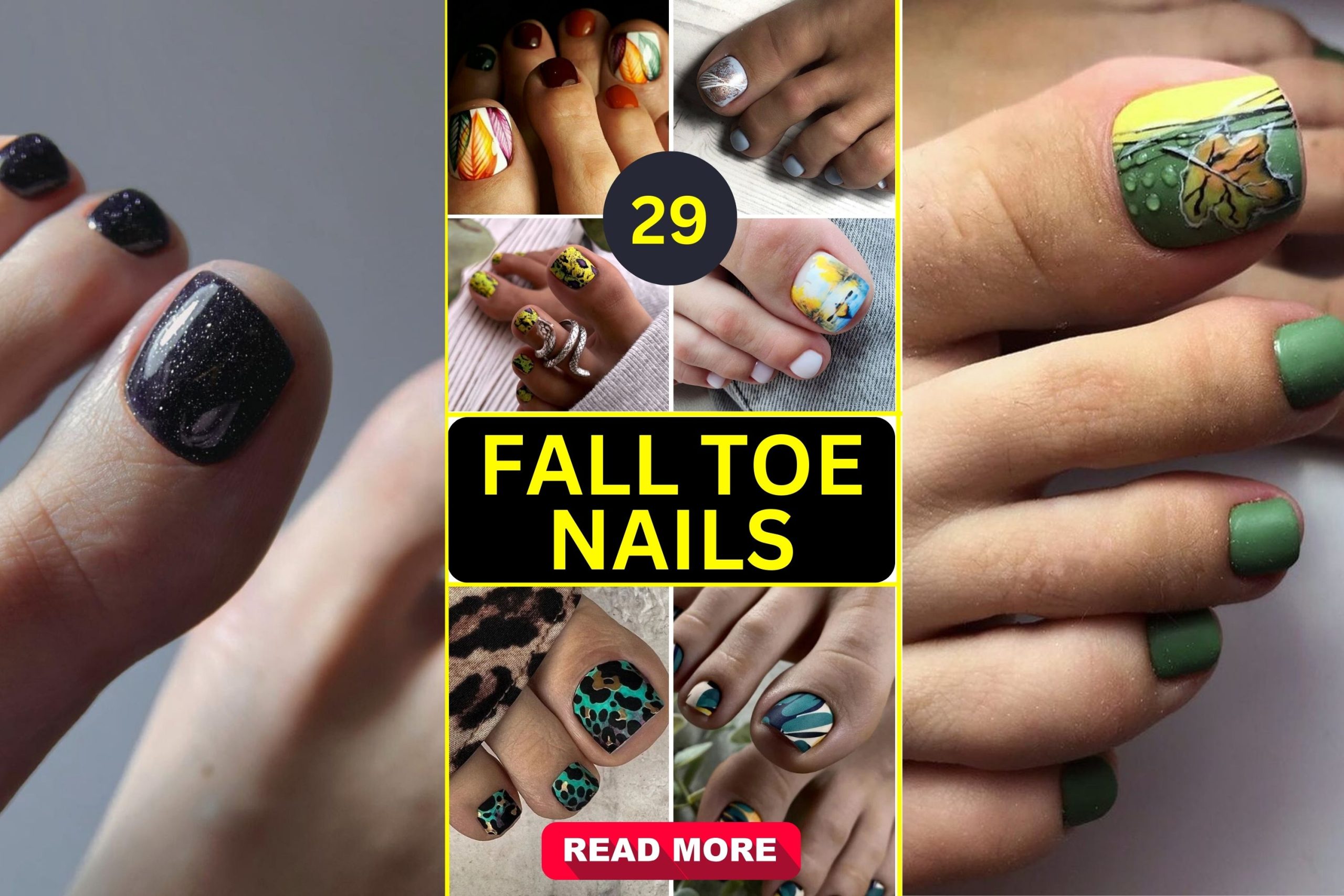 29 Stunning Fall Toe Nails to Inspire Your Autumn Pedicures - divagaze.com