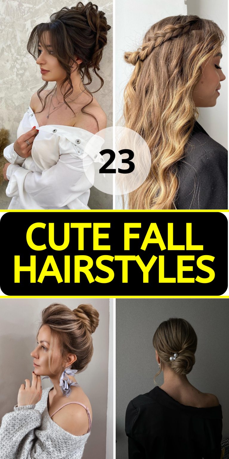 23 Cute Fall Hairstyles for 2024: Trendy Looks for Medium to Long Hair ...