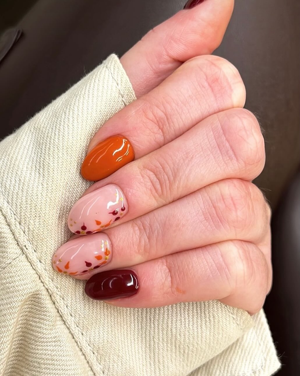 30 Cute Fall Nails Ideas for 2024: Stylish Designs for an Autumn ...