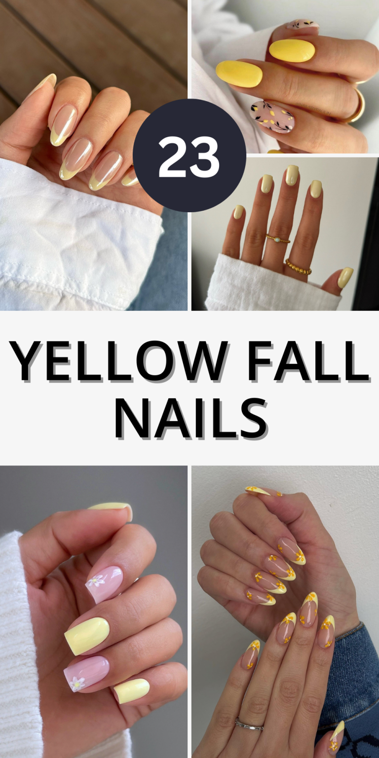 23 Yellow Fall Nails: Mustard, Glitter, and Elegant Designs for a ...