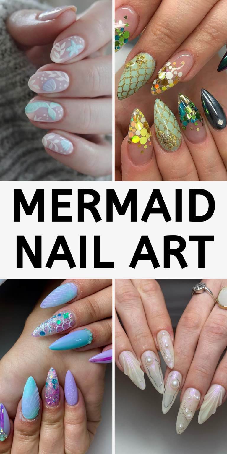 26 Mermaid Nail Art Ideas to Make Your Nails Shine Like a Mermaid's ...