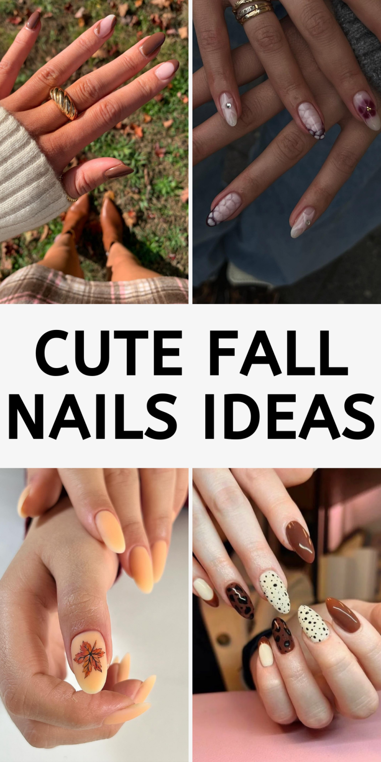30 Cute Fall Nails Ideas for 2024: Stylish Designs for an Autumn ...