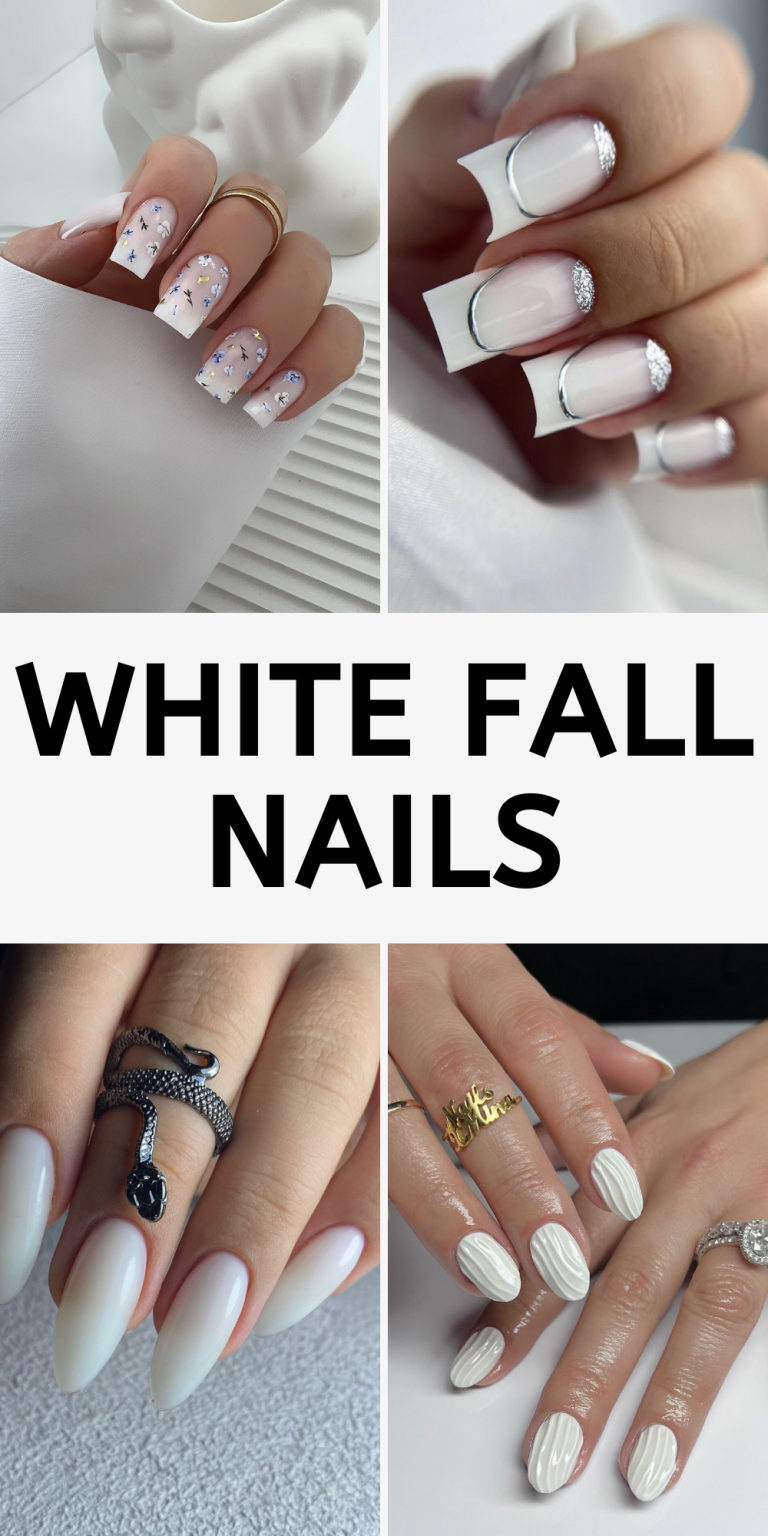 22 White Fall Nails Ideas: Elegant Designs to Elevate Your Autumn Style ...