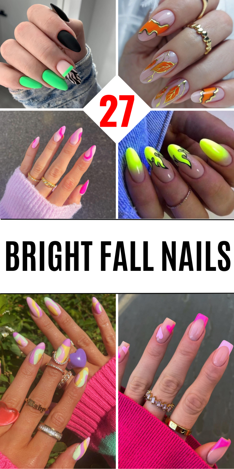 27 Bright Fall Nails: Fun and Cute Nail Art Ideas - divagaze.com