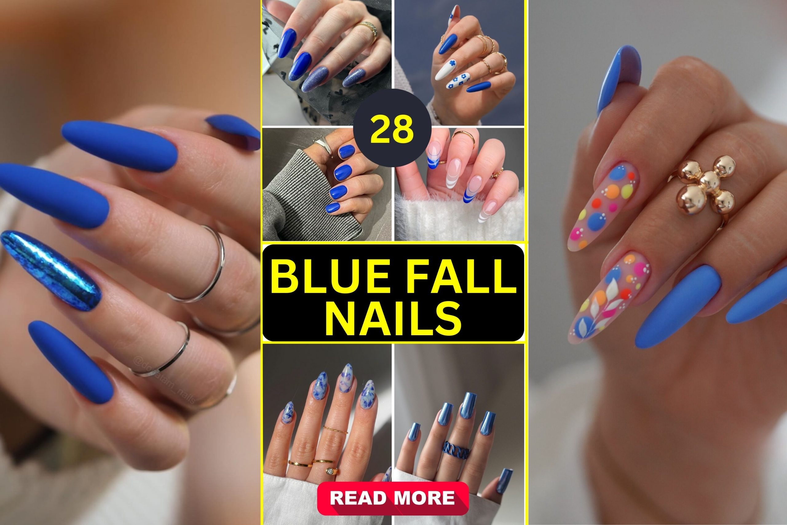 33 Stunning Blue Fall Nails Ideas to Inspire Your Next Manicure ...