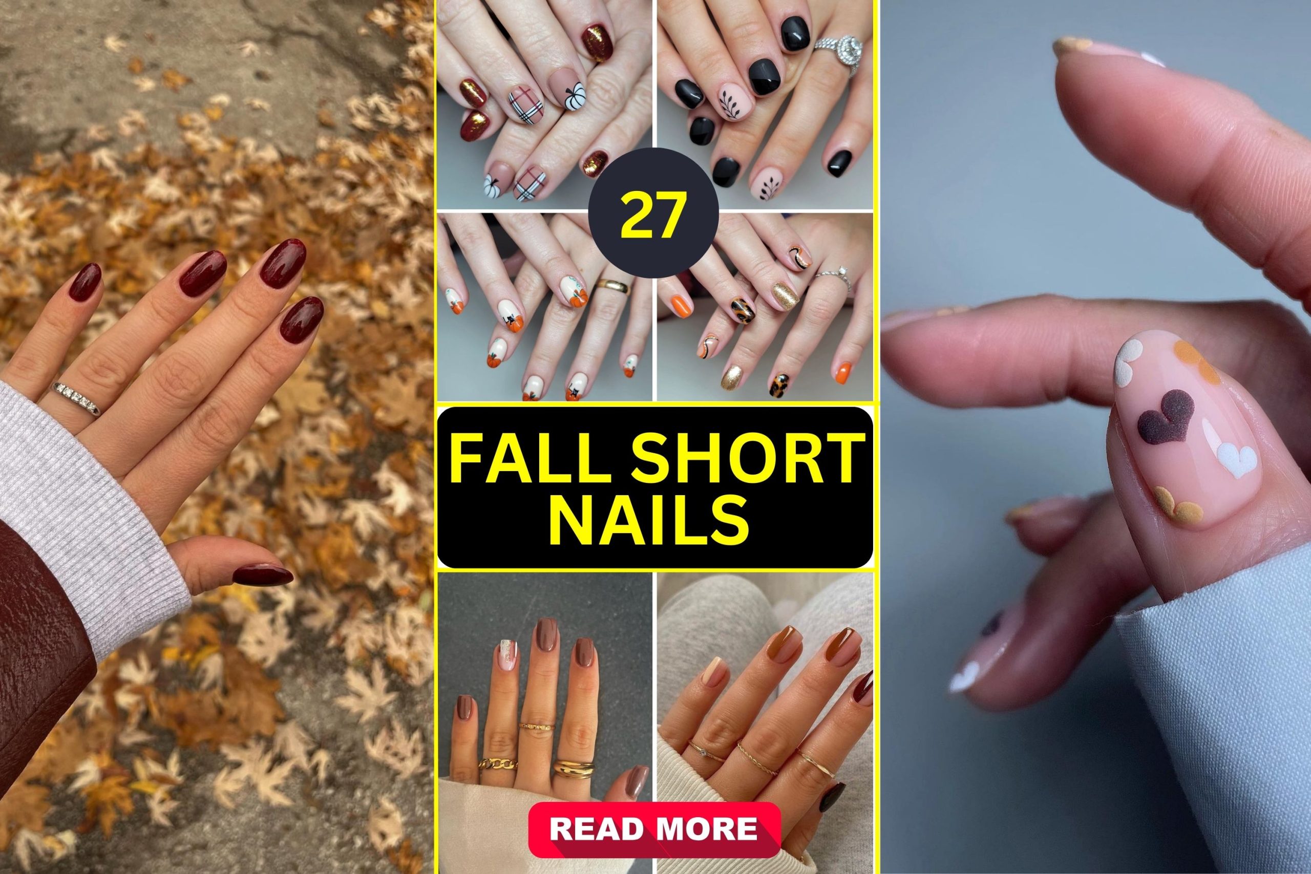 32 Fall Short Nails: Top Trends and Cute Ideas to Try This Autumn ...