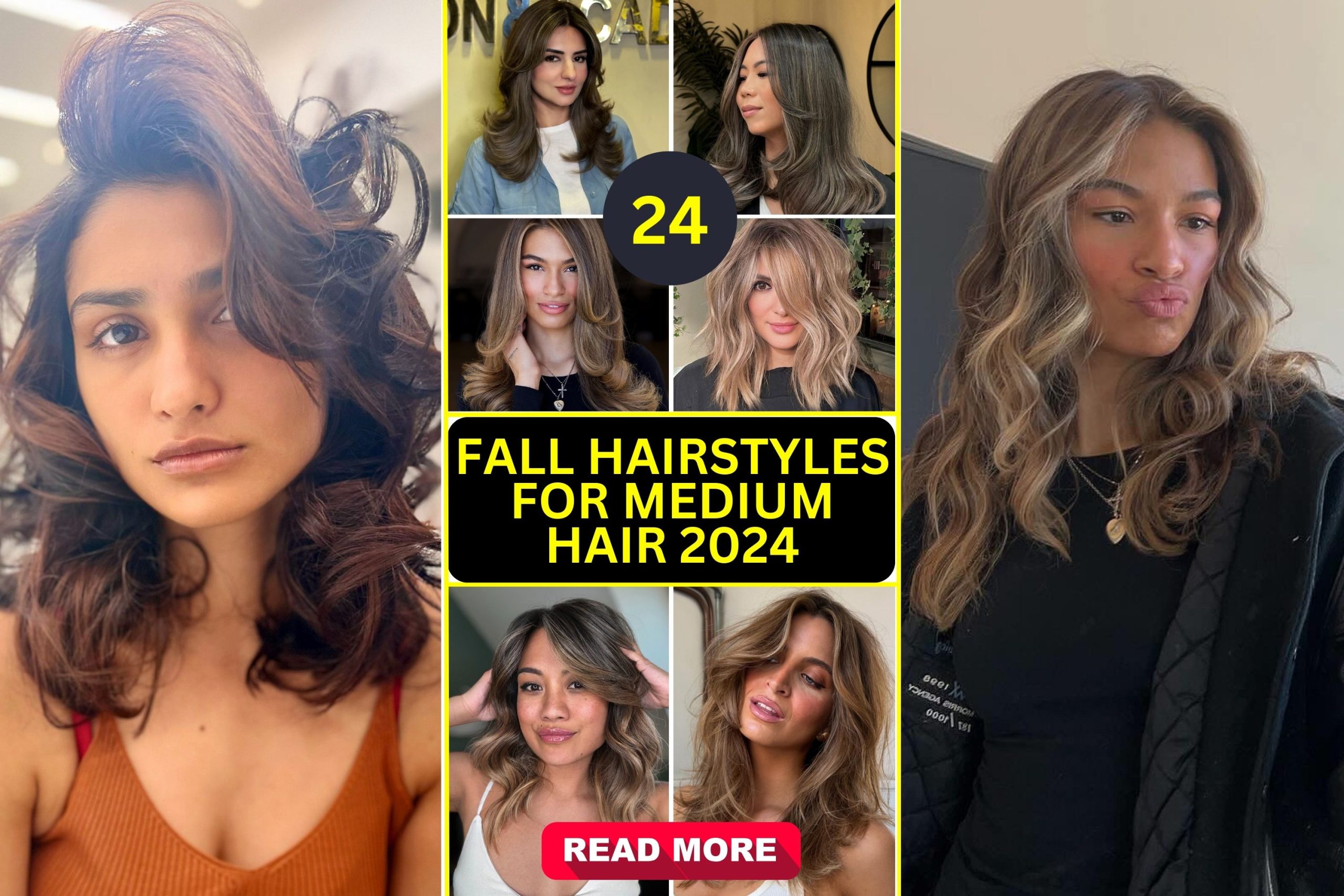 24 Fall Hairstyles for Medium Hair 2024: Cute, Easy, and Simple Ideas ...